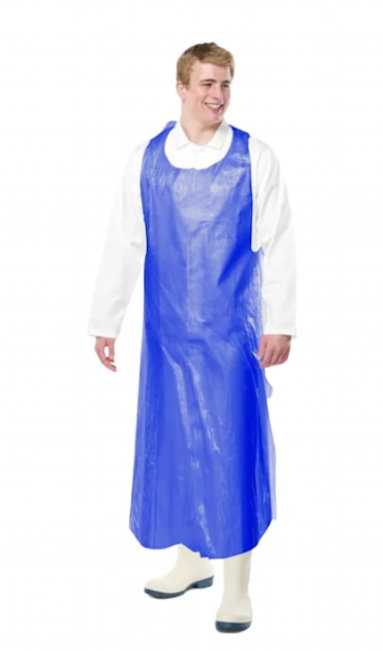 Disposable Smock plastic Blue – SAFEPRO