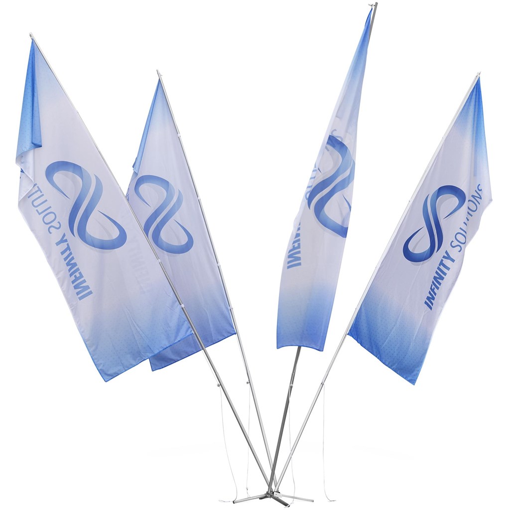 Champion 4 Flag Fountain 5m Medium (1m x 3m flags) – SAFEPRO